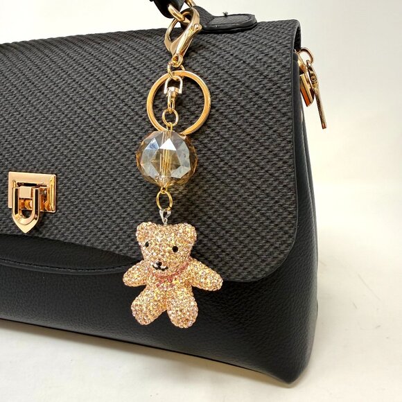 accentrix | Accessories | Michaels Choice Topaz Swarovski Teddy Handbag ...